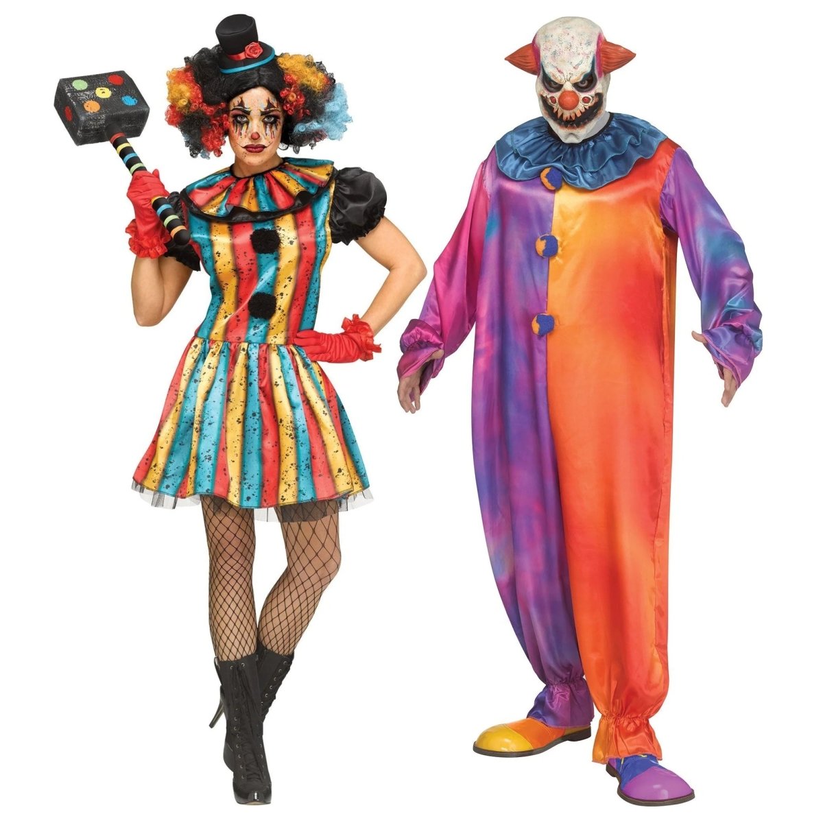 Creepy Clown Couple Costumes – Party Expert