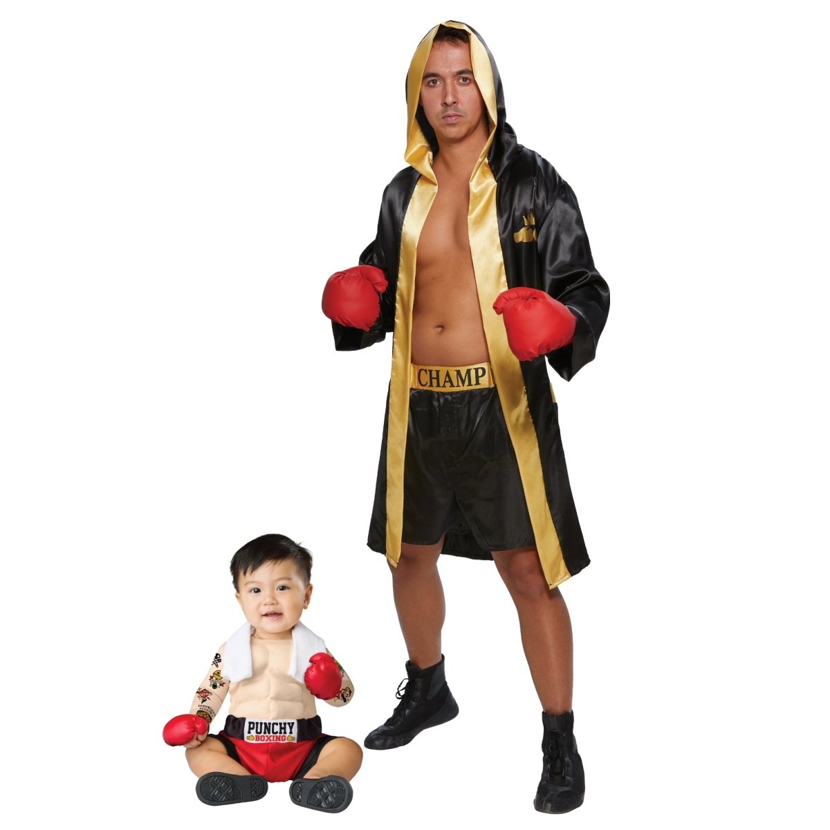 Daddy and Me Boxer Costumes – Party Expert