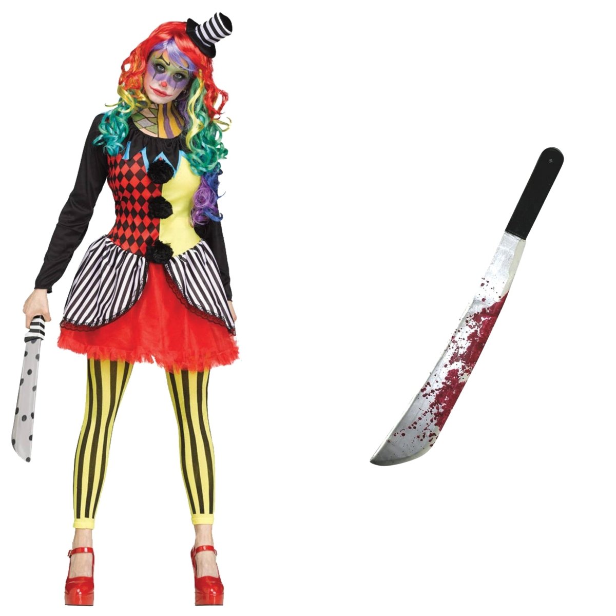 Freak Show Clown Costume Kit for Adults | Party Expert