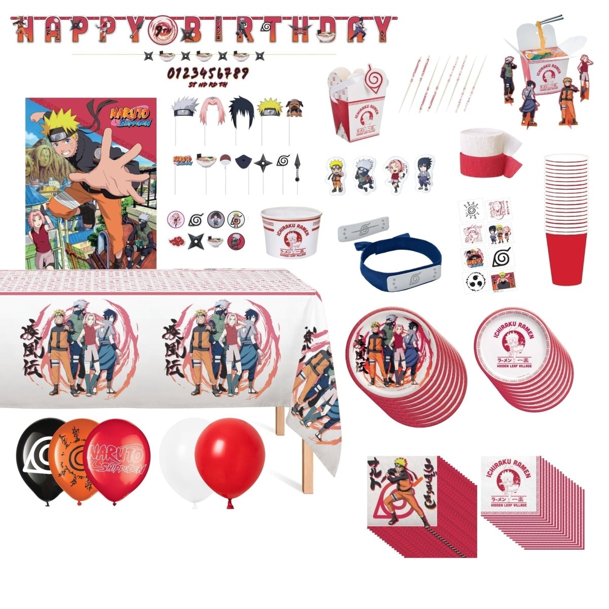 Naruto Ultimate Birthday Party Supplies Kit | Party Supplies – Party Expert
