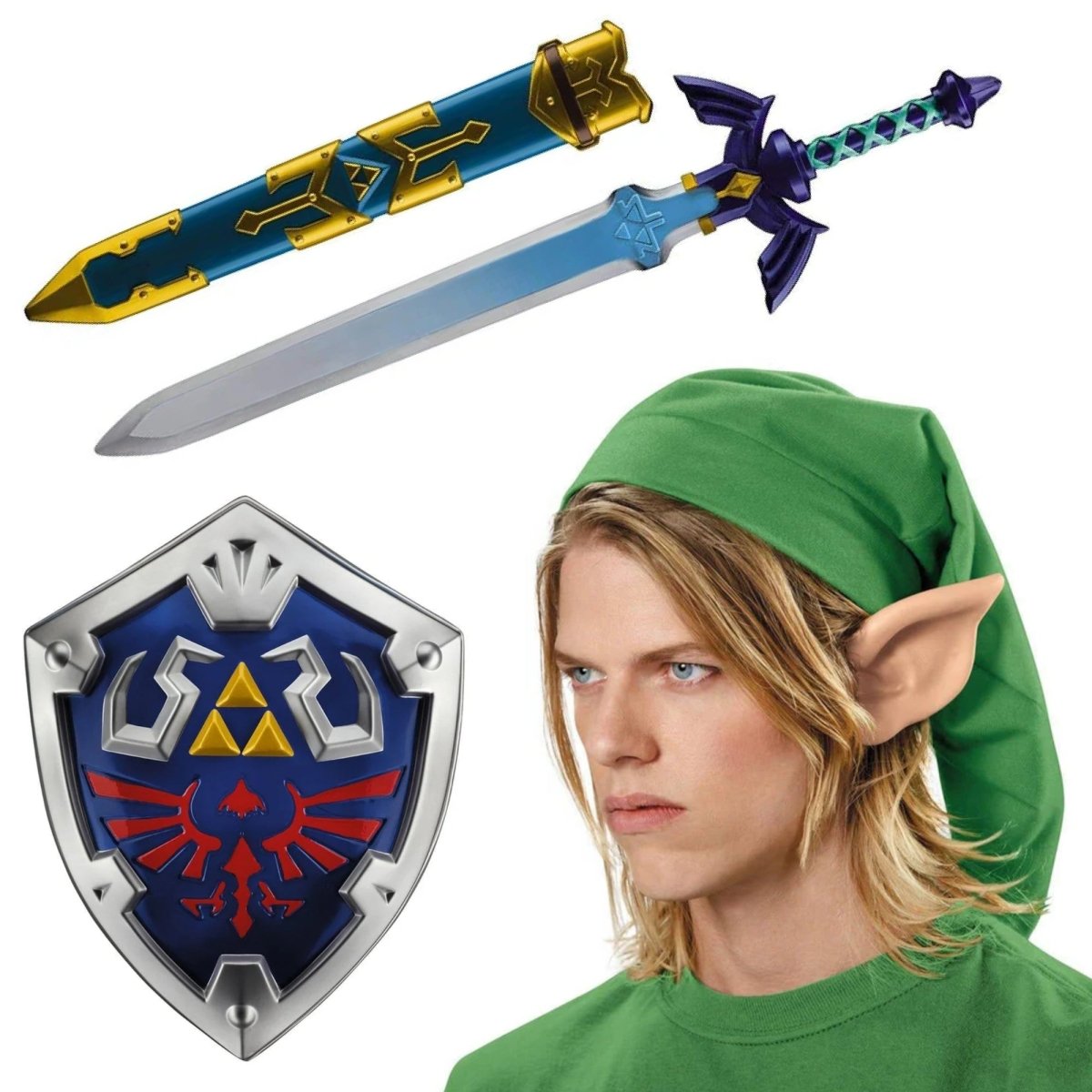 Link Costume Accessory Kit for Adults, The Legend of Zelda – Party Expert