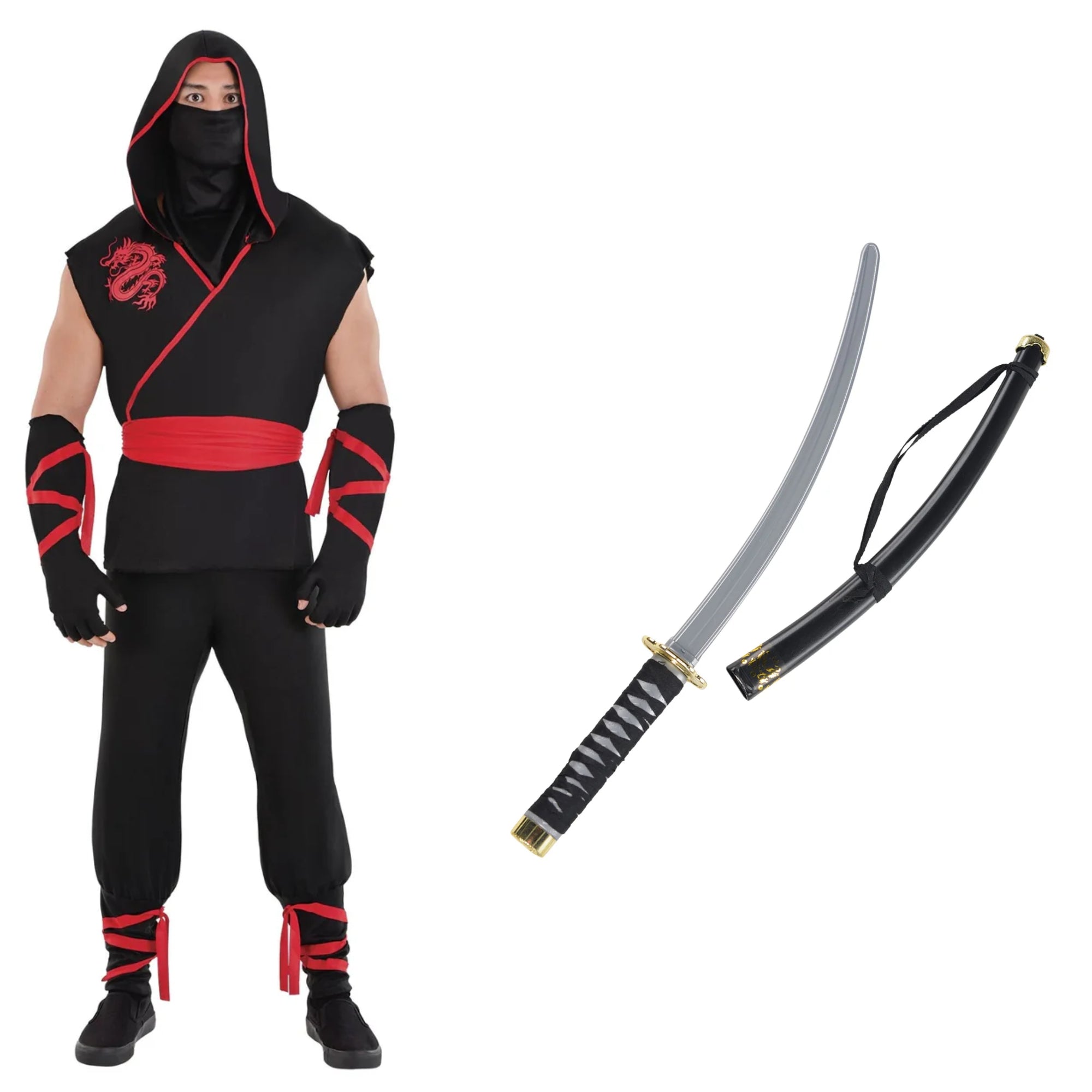 Ninja Blood Dragon Assassin Costume Kit for Adults | Party Expert