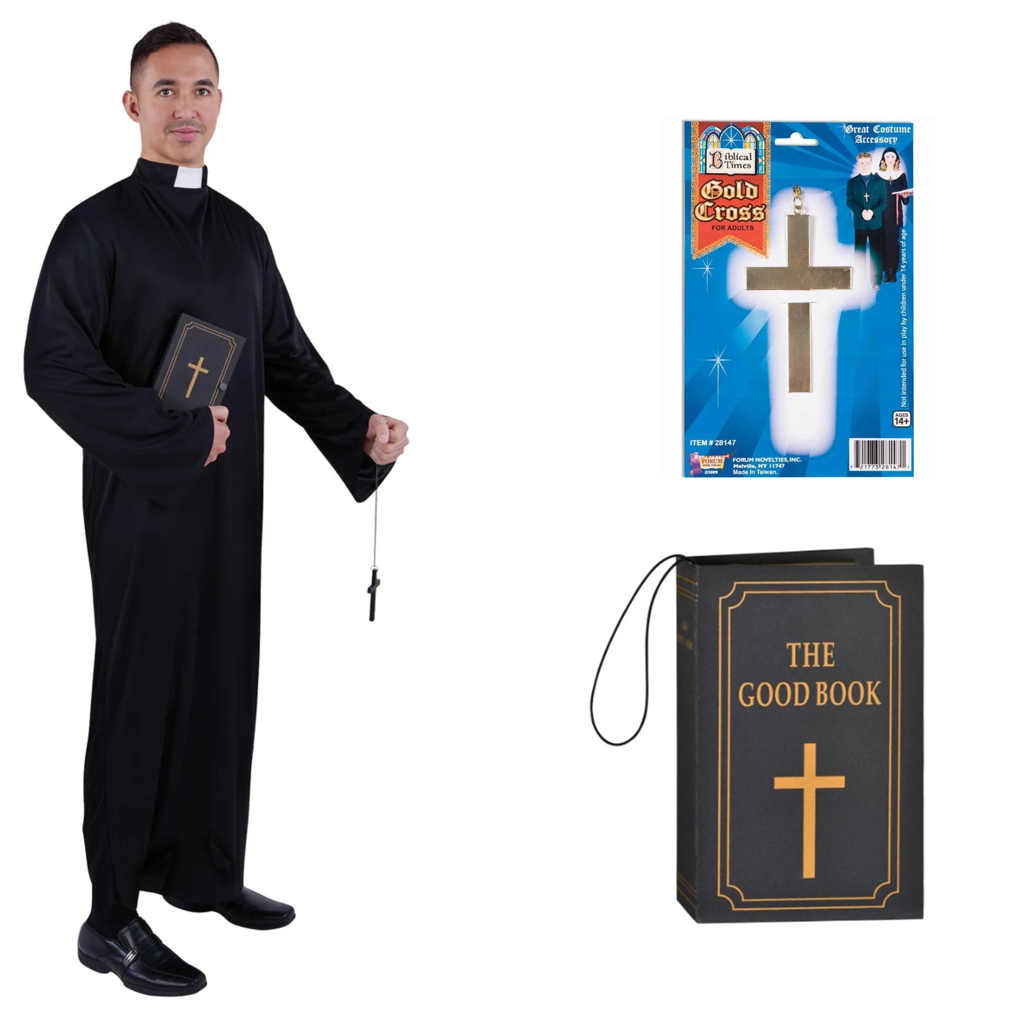 Priest Costume Kit for Adults | Party Expert