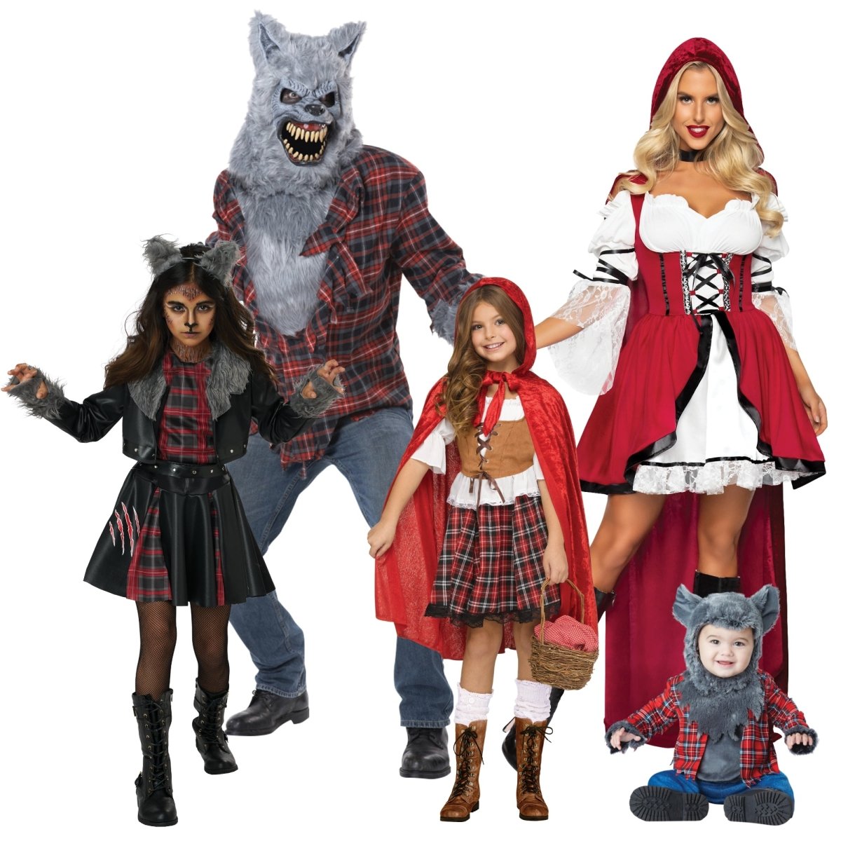 Red Riding Hood Family Costumes – Party Expert