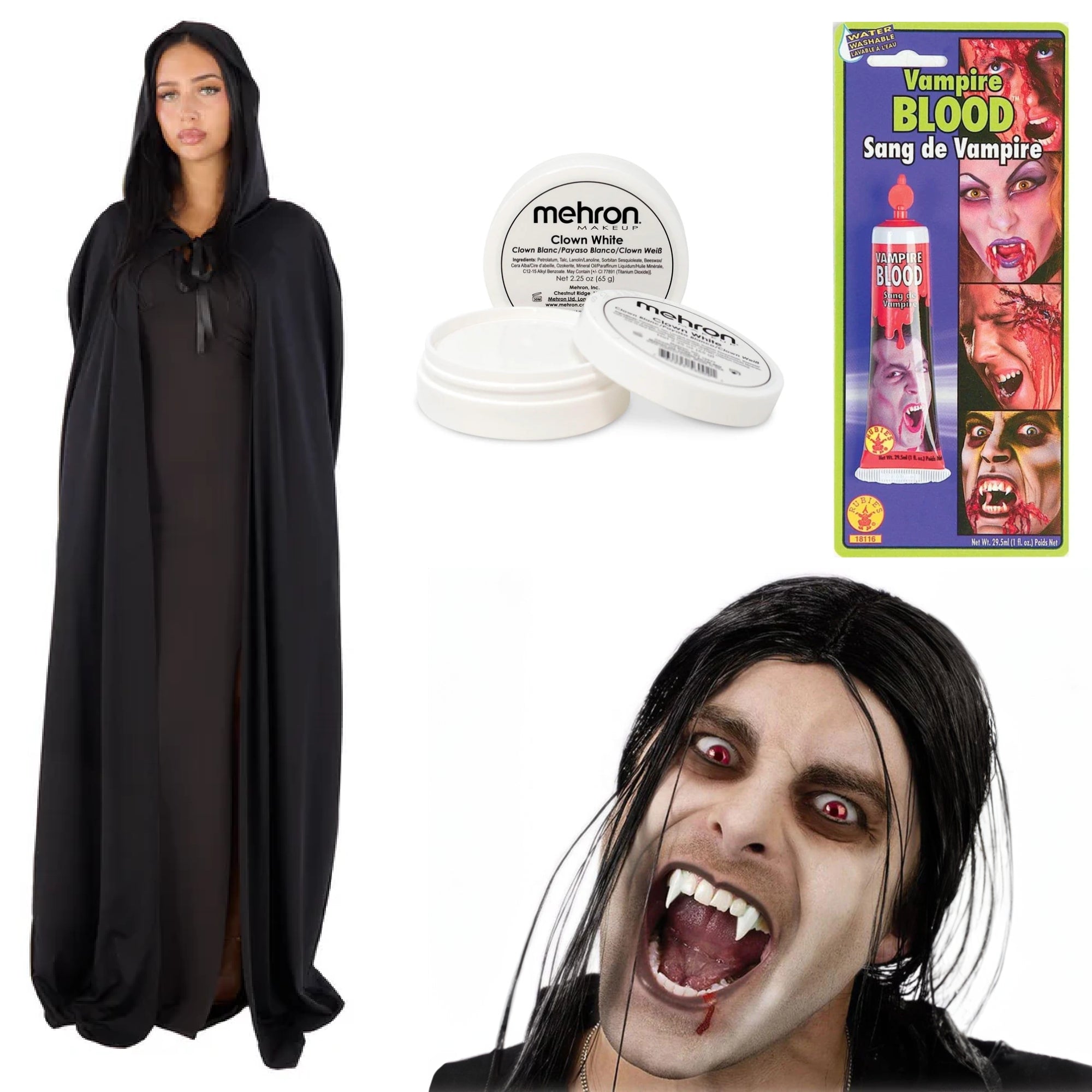 Vampire Costume Accessory Kit for Adults | Party Expert