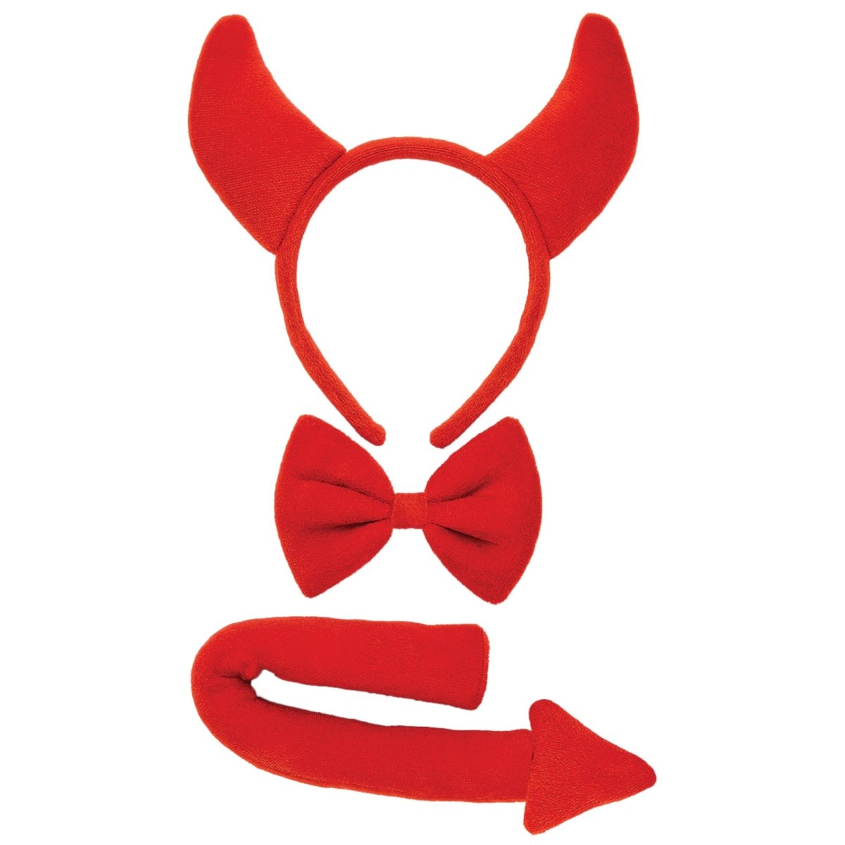 Ensemble d'accessoires de Diable en velour pour adultes | Party Expert
