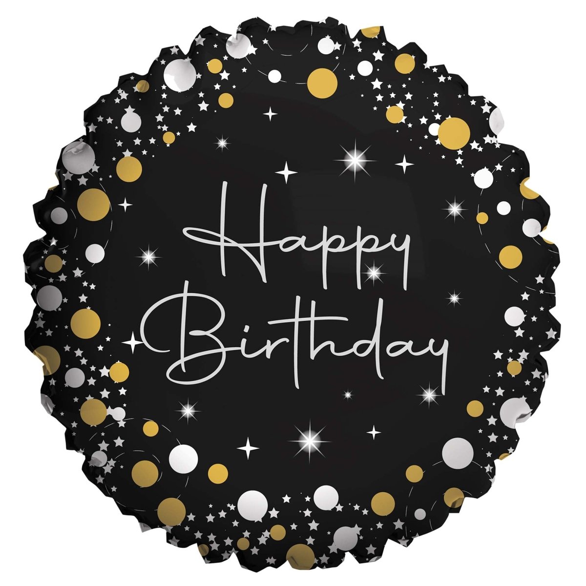 Happy Birthday Round Foil Balloon, 18 Inches | Party Expert