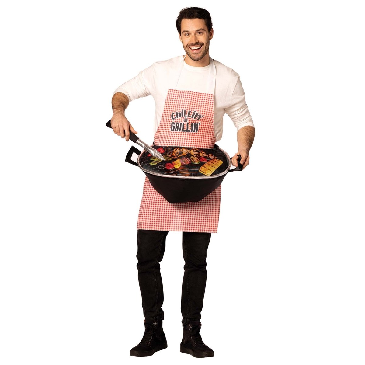 Grill Master Apron with BBQ Costume for Adults | Party Expert