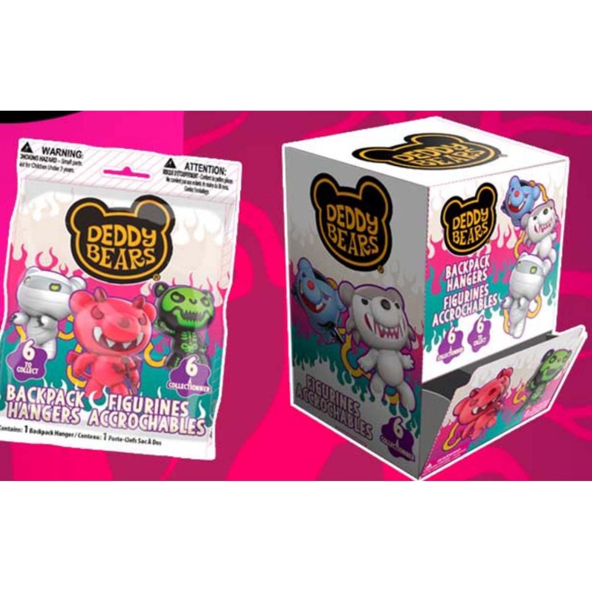 Deddy Bears Collectible Backpack Hangers, Assortment | Party Expert