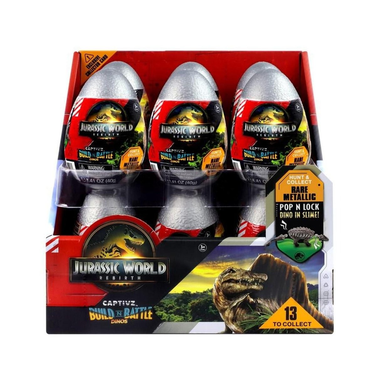 Jurassic World Rebirth Captivz Slime Egg, 1 Count | Party Expert