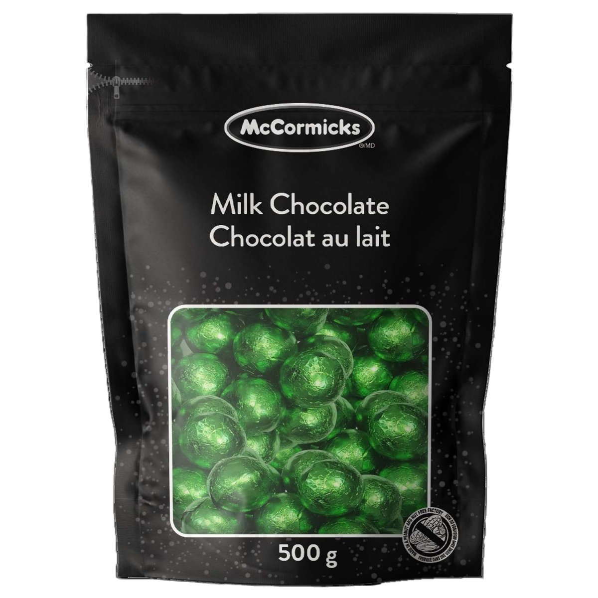 Milk Chocolate Balls, Green, 500g, 1 Count | Party Expert