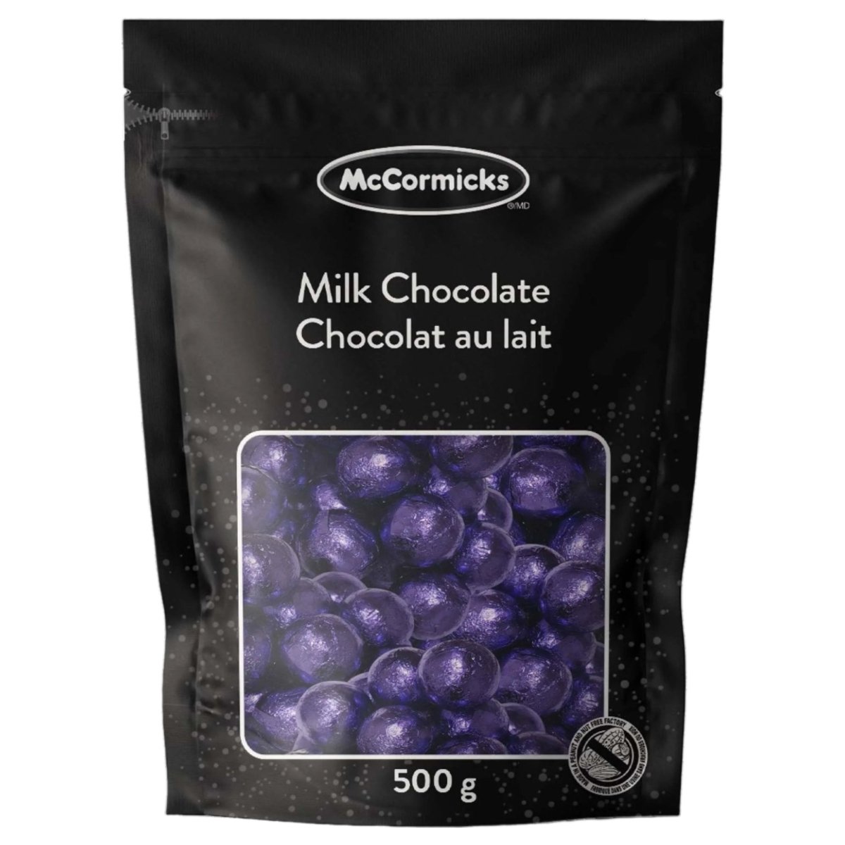 Milk Chocolate Balls, Purple, 500g, 1 Count | Party Expert