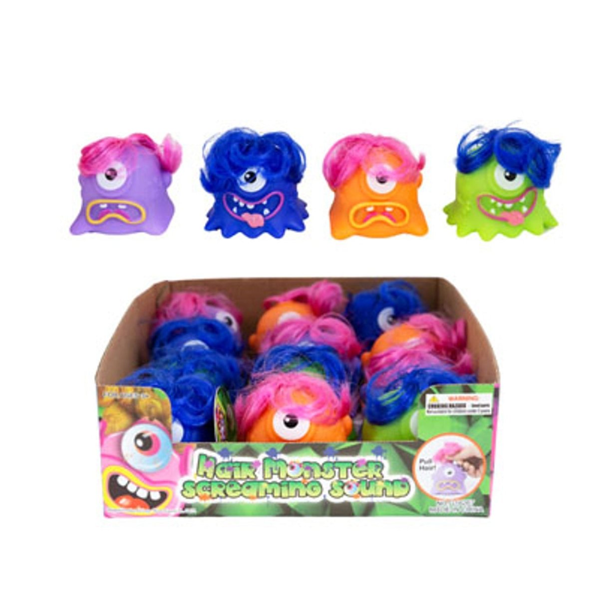 Hair Monster Screaming, Assortment, 1 Count | Party Expert