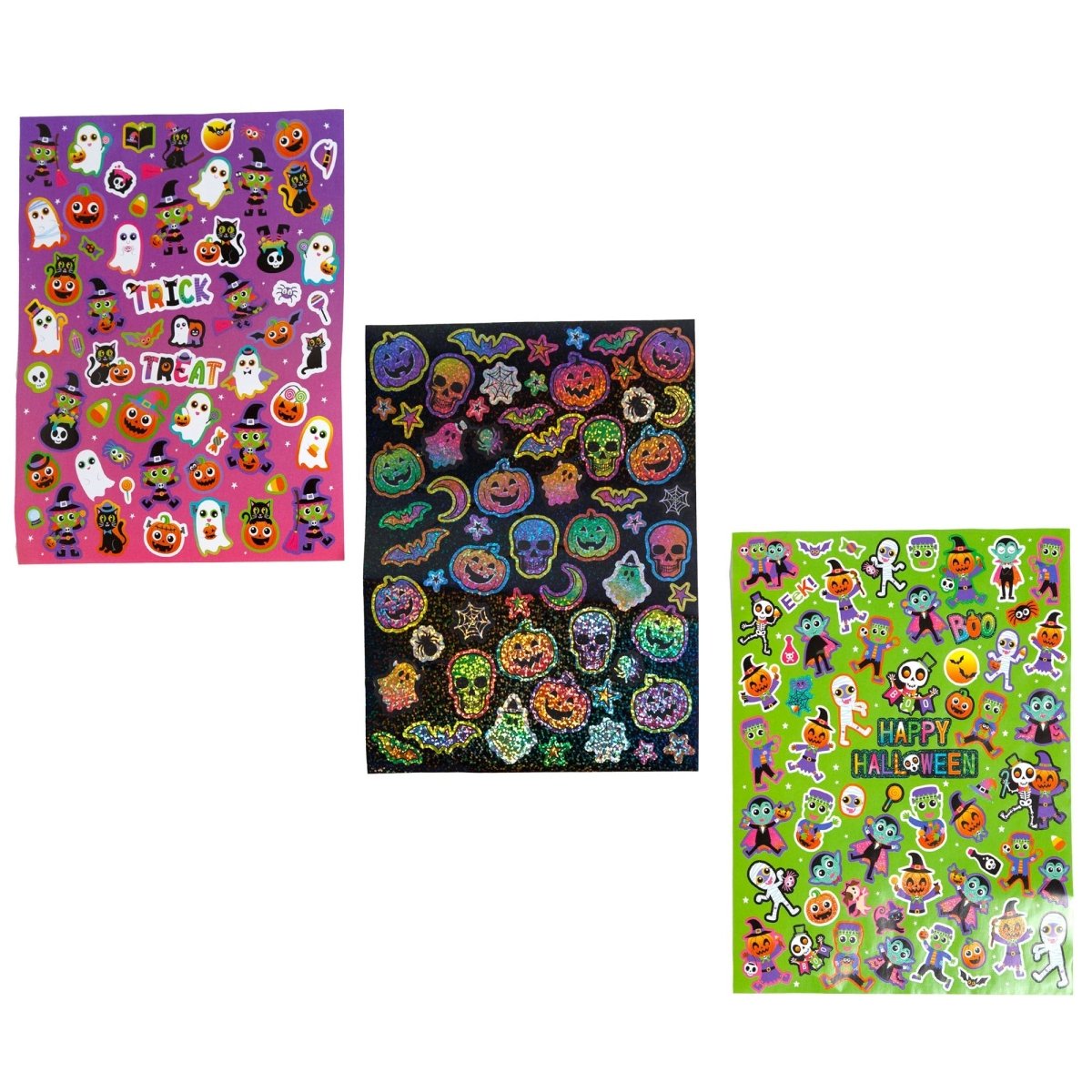 Halloween Themed Sticker, Assortment, 60 Count | Party Expert