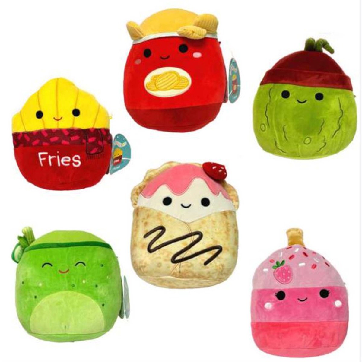 Food Squishmallow Plush, 8 Inches, Assortment, 1 Count | Party Expert