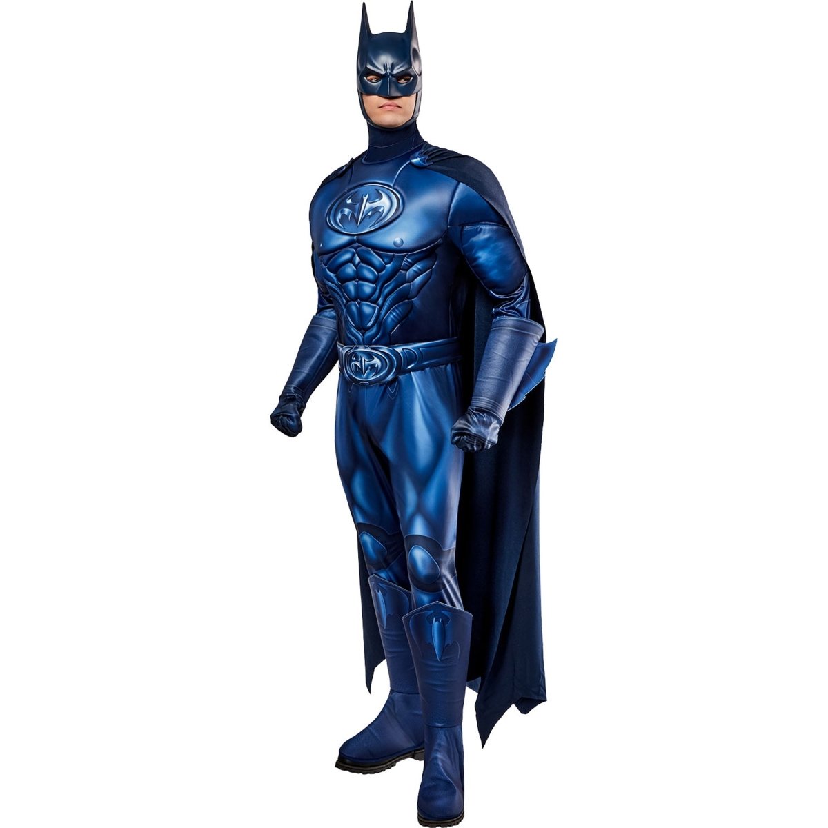 Batman Padded Costume for Adults, Jumpsuit and Cape | Party Expert