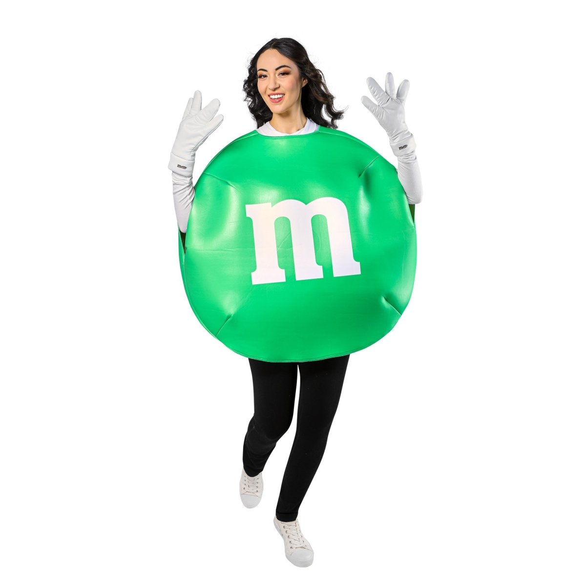 Costume de M&M vert pour adultes | Party Expert