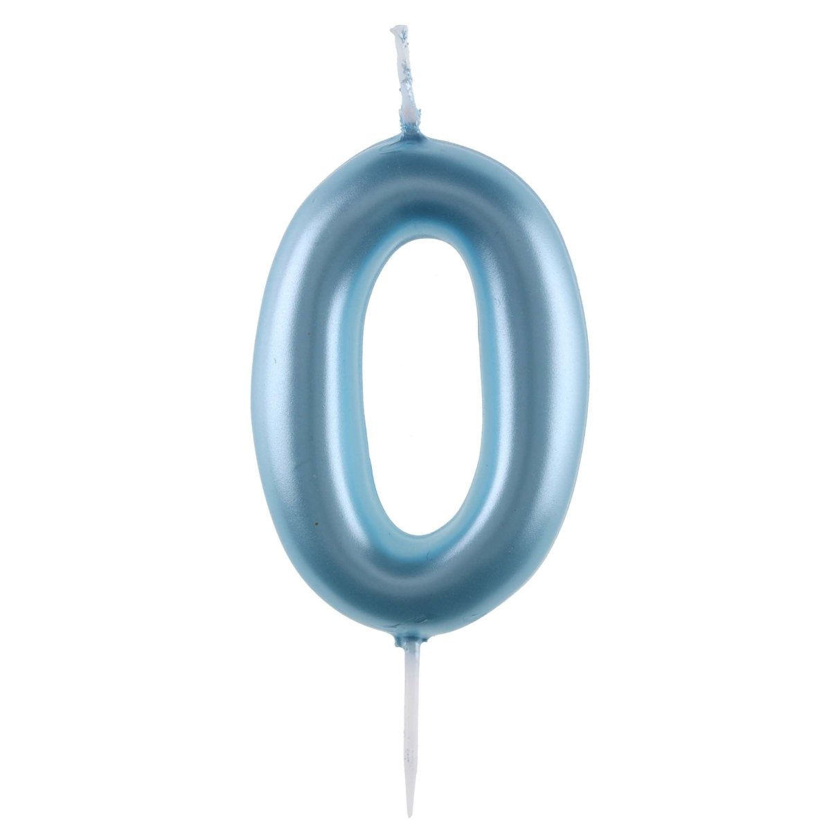 Light Blue Number 0 Birthday Candle, 1 Count | Party Expert