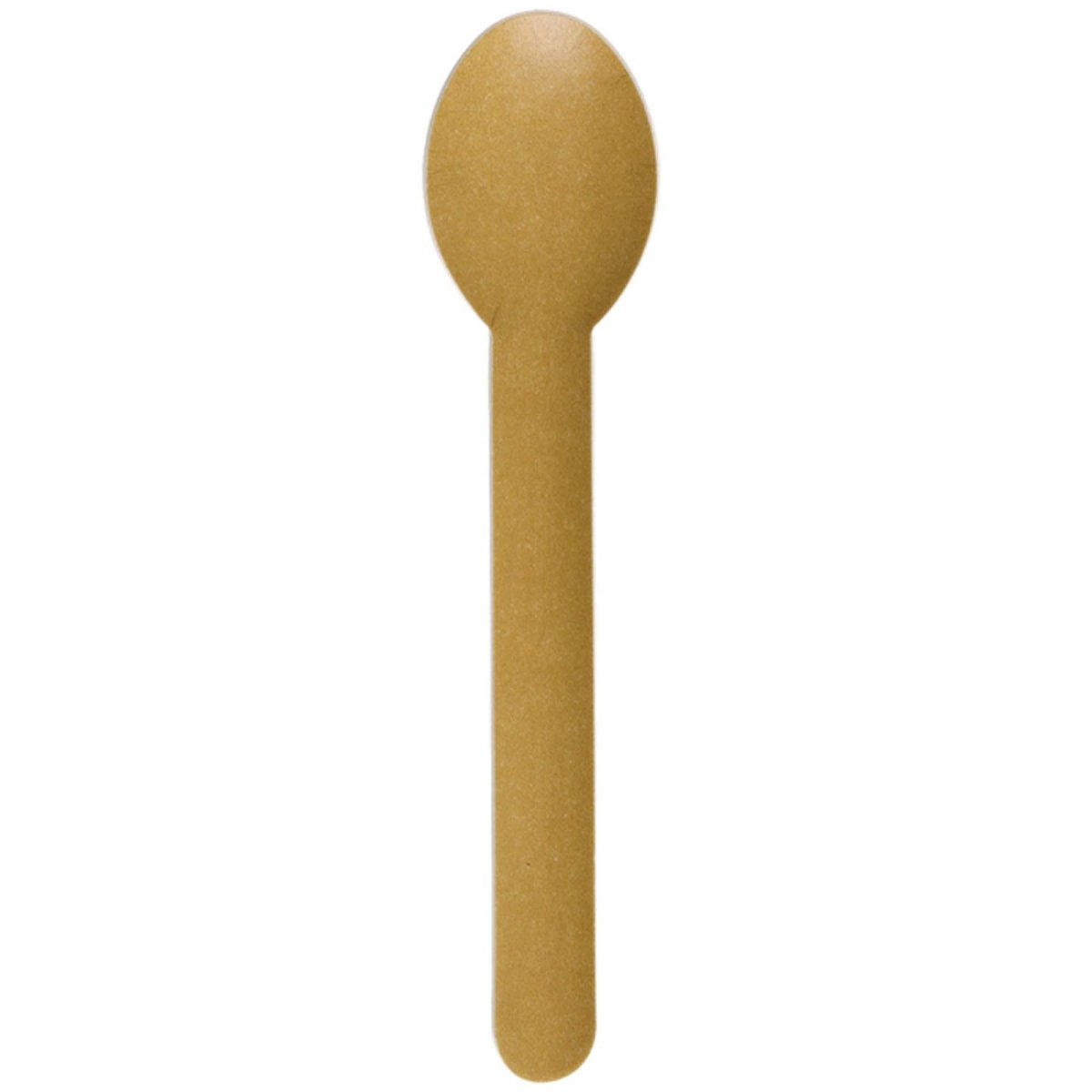 Gold ECO Paper Spoons, 10 Count | Party Expert