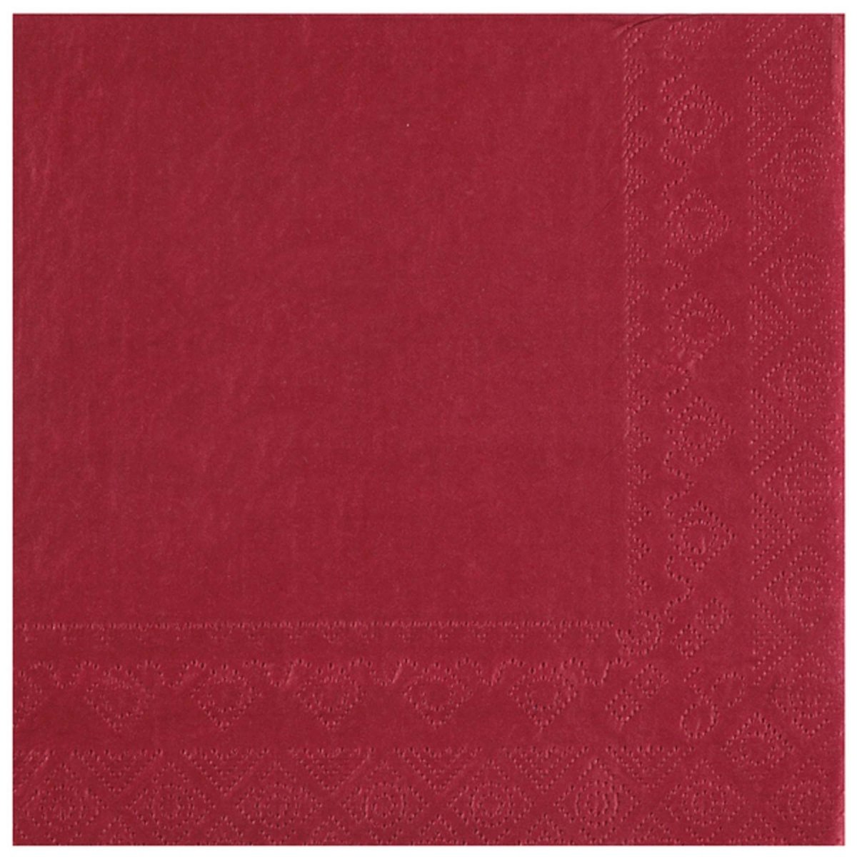 Burgundy Red Large Lunch Paper Party Napkins, 25 Count | Party Expert