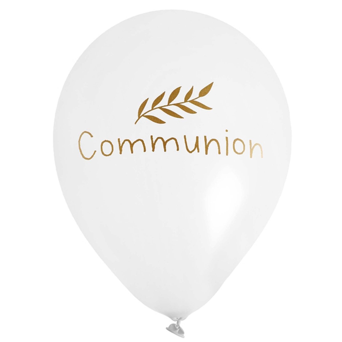Communion White Latex Balloons, 12 Inches, 6 Count | Party Expert
