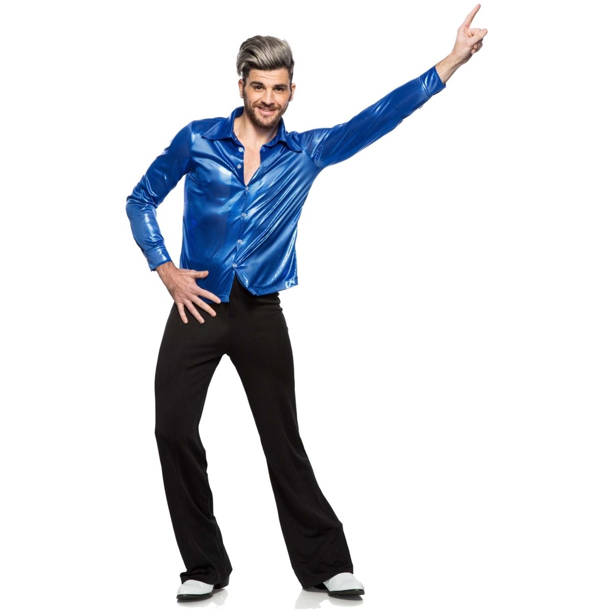 Blue Disco Shirt for Adults | Party Expert