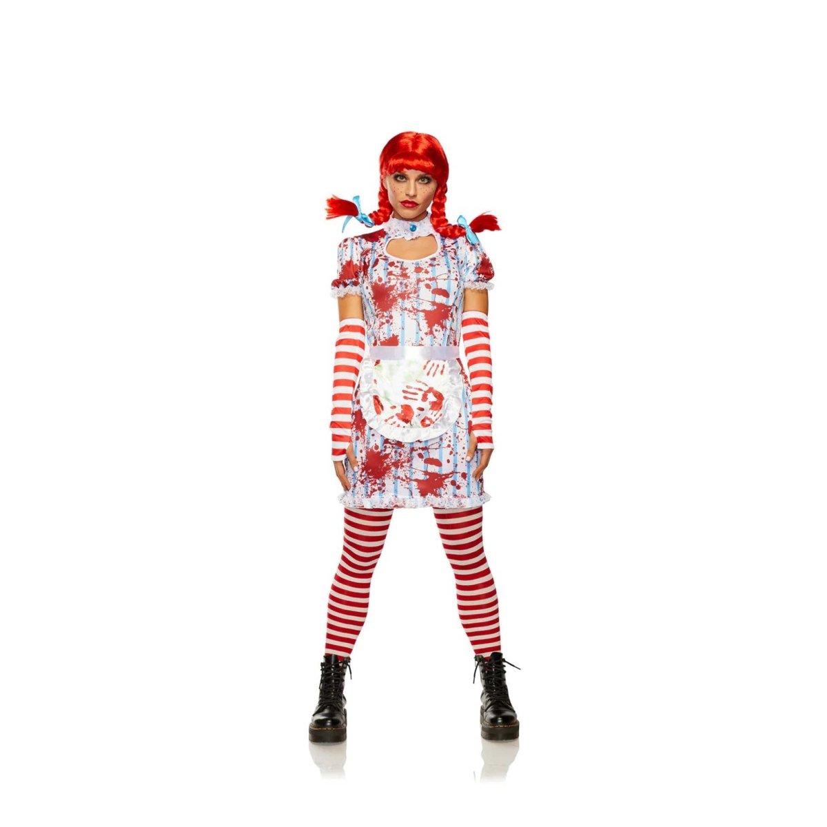 Evil Fast Food Girl Costume for Adults, Dress and Apron | Party Expert
