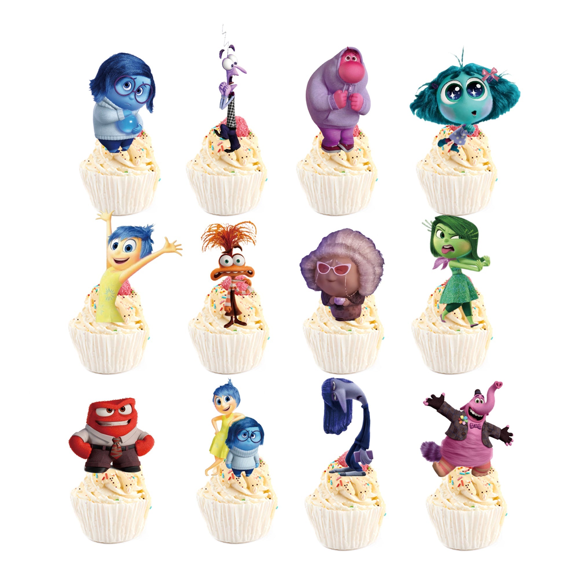 Inside Out 2 Birthday Cupcake Toppers, 12 Count | Party Expert