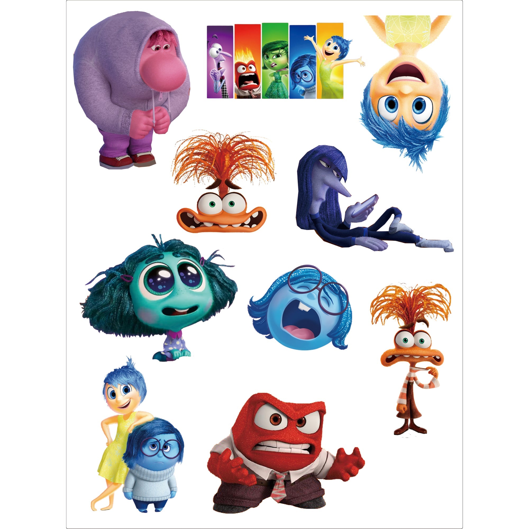 Inside Out 2 Stickers, 25 Count | Party Expert