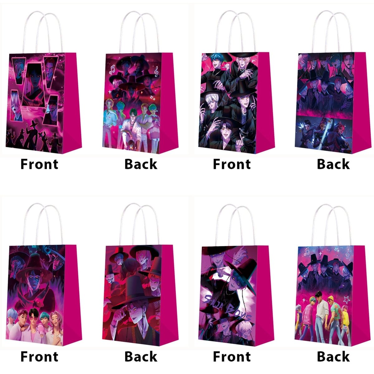 Kpop Anime Paper Favour Bags | Party Expert