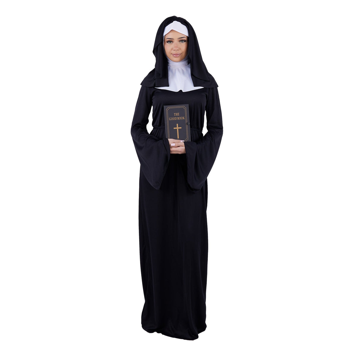 Nun Costume For Plus Size Adults Black Dress Party Expert