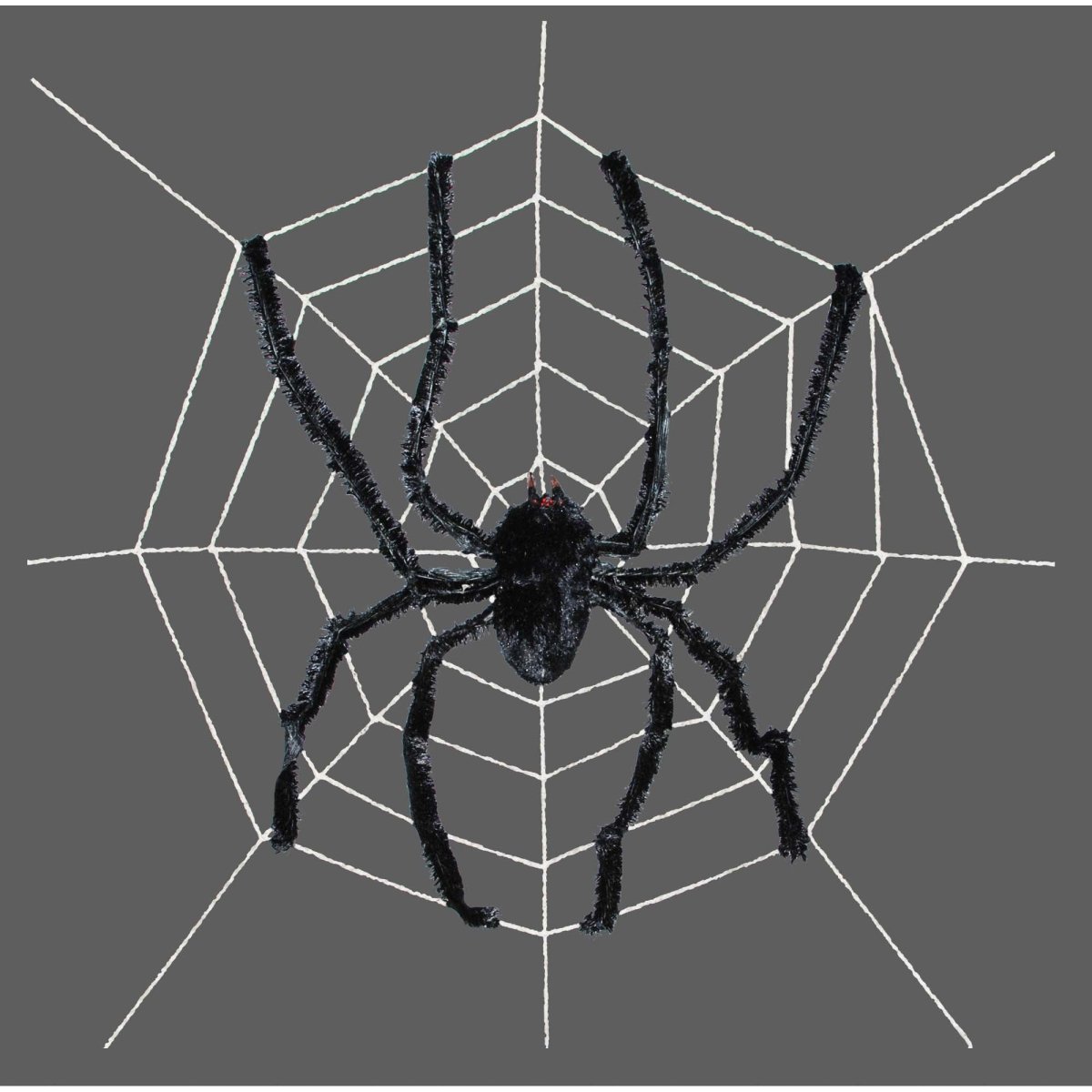 Spider Web With Giant Spider, 1 Count | Party Expert