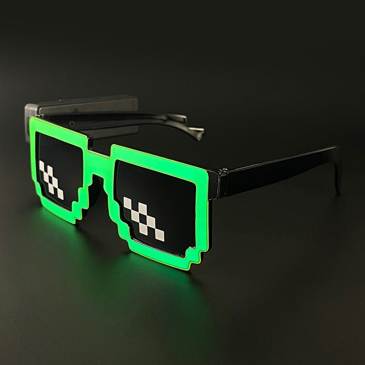 Green LED Neon Sunglasses for Adults | Party Expert