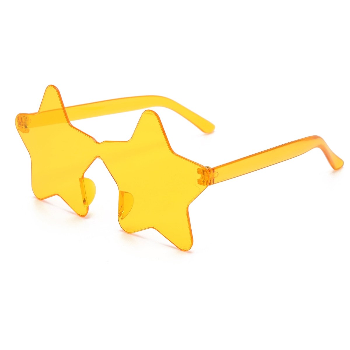 Yellow Star Shaped Sunglasses for Adults | Party Expert