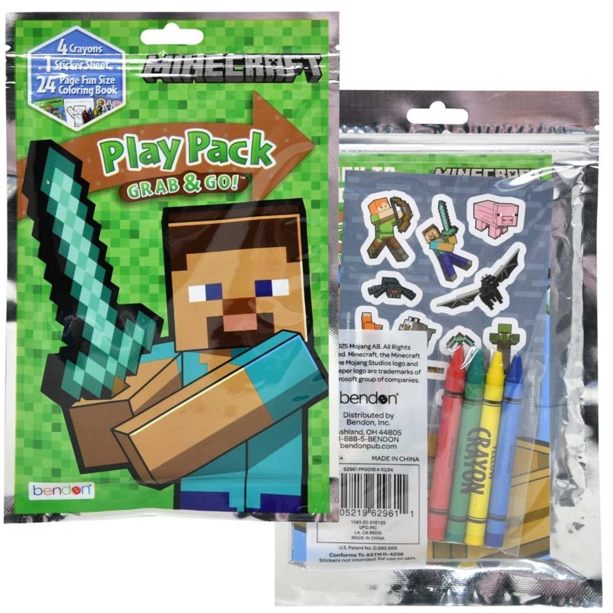 Minecraft Grab n Go Play Pack, 1 Count | Party Expert