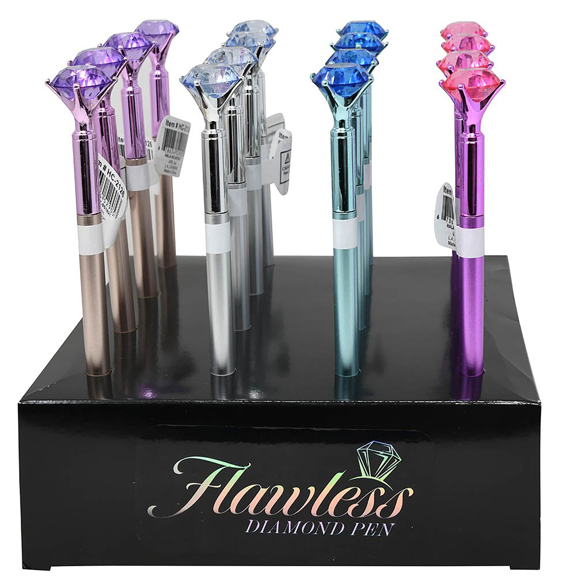 Diamond Top Plastic Pen, Assortment, 1 Count | Party Expert