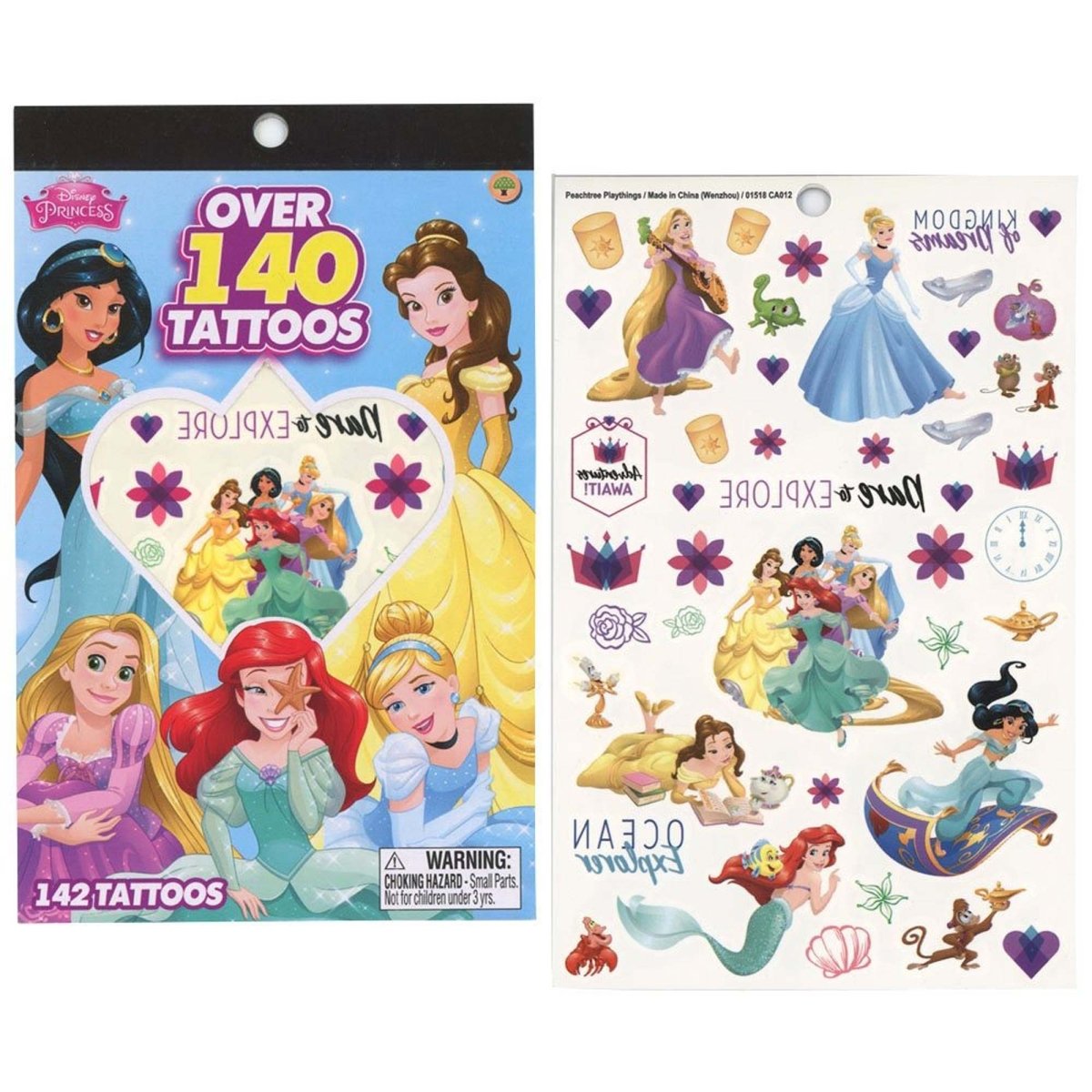 Princess Tattoo book, 4 counts | Party Supplies – Party Expert