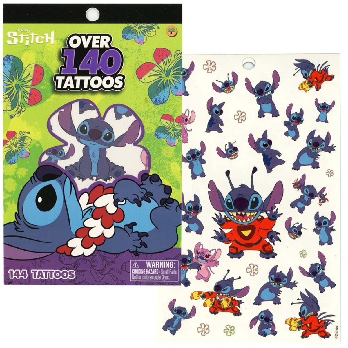 Disney Stitch Tattoo Sheets, 4 Count | Party Supplies – Party Expert