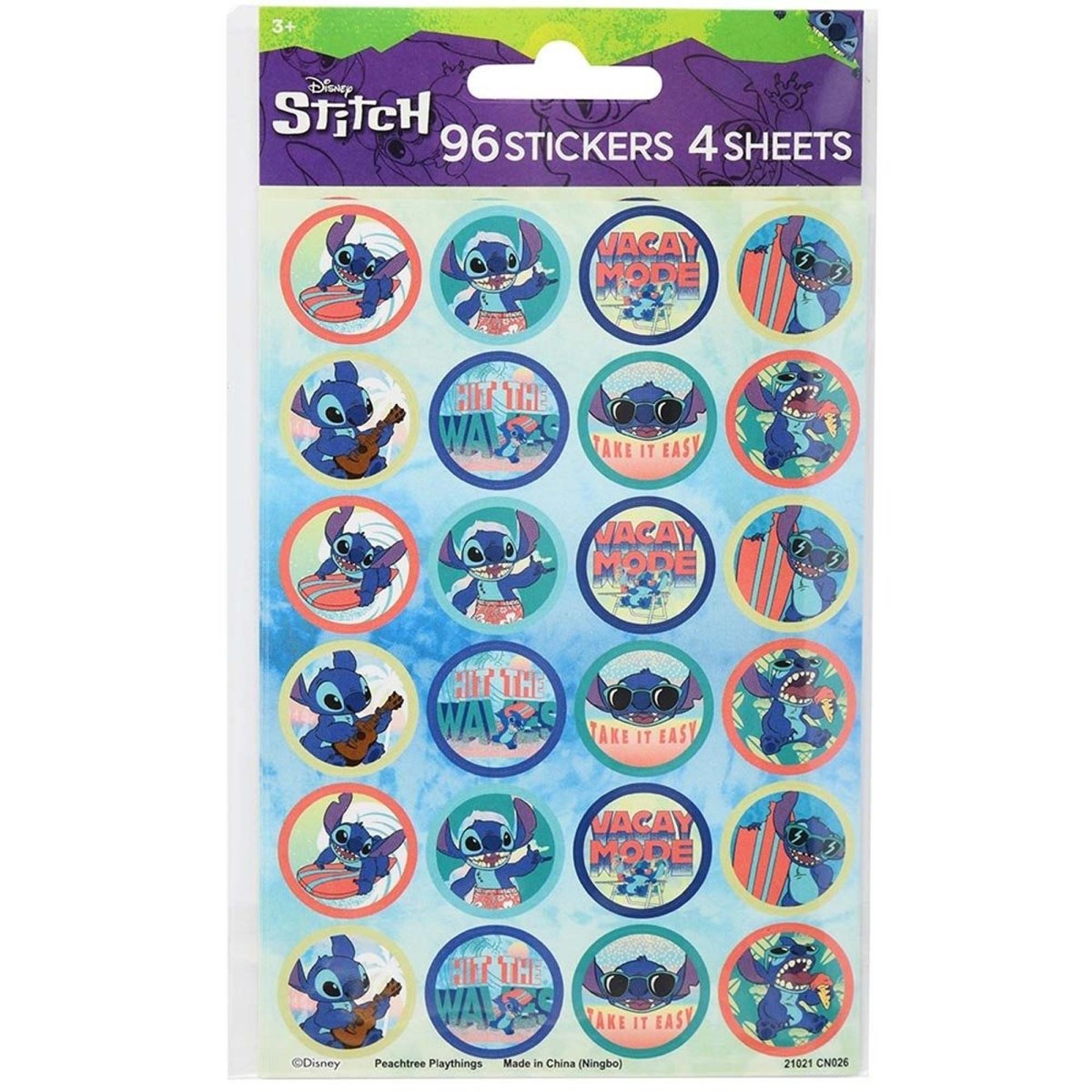 Lilo and Stitch Sticker Sheets, 4 sheets | Party Expert
