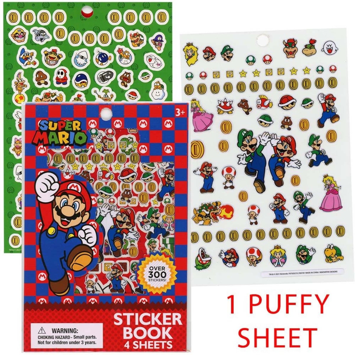 Super Mario Sticker Book, 1 count | Party Supplies – Party Expert