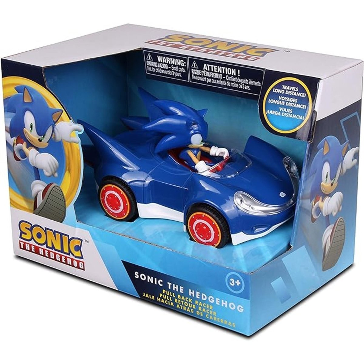 Sonic the Hedgehog Pull Back Racer, 1 Count | Party Expert
