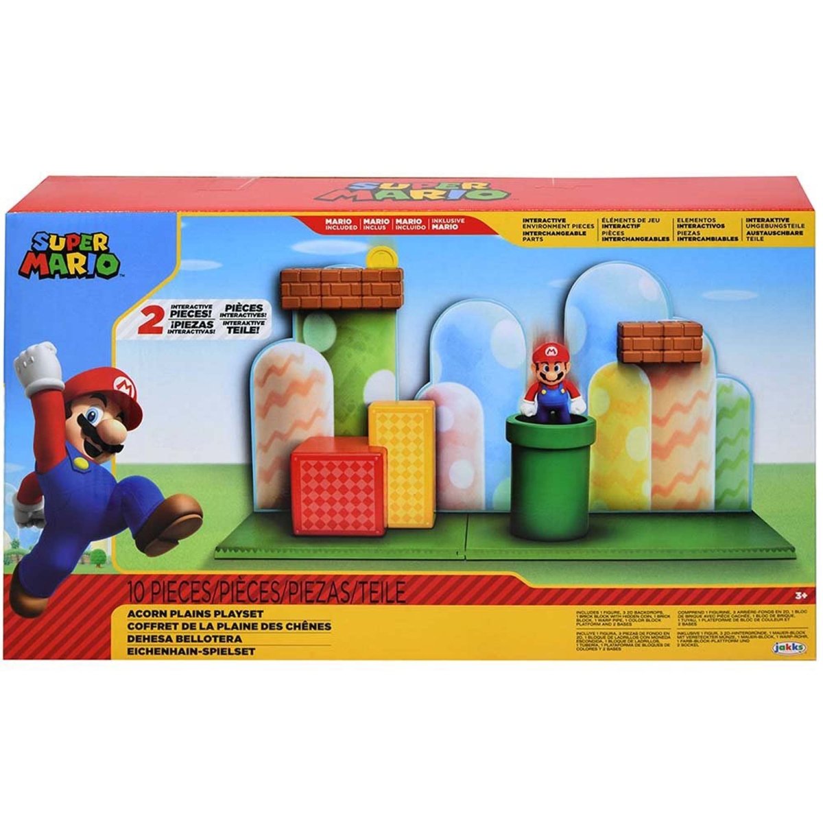 Super Mario Acorn Plains Playset, 10 Pieces, 1 Count | Party Expert