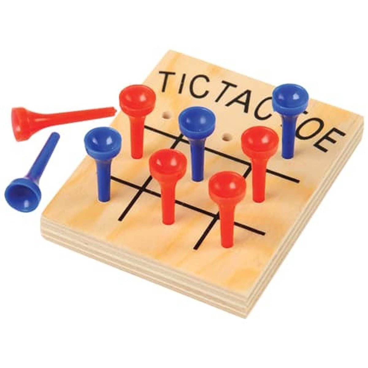 Wooden Tic-Tac-Toe, 1 Count | Party Expert