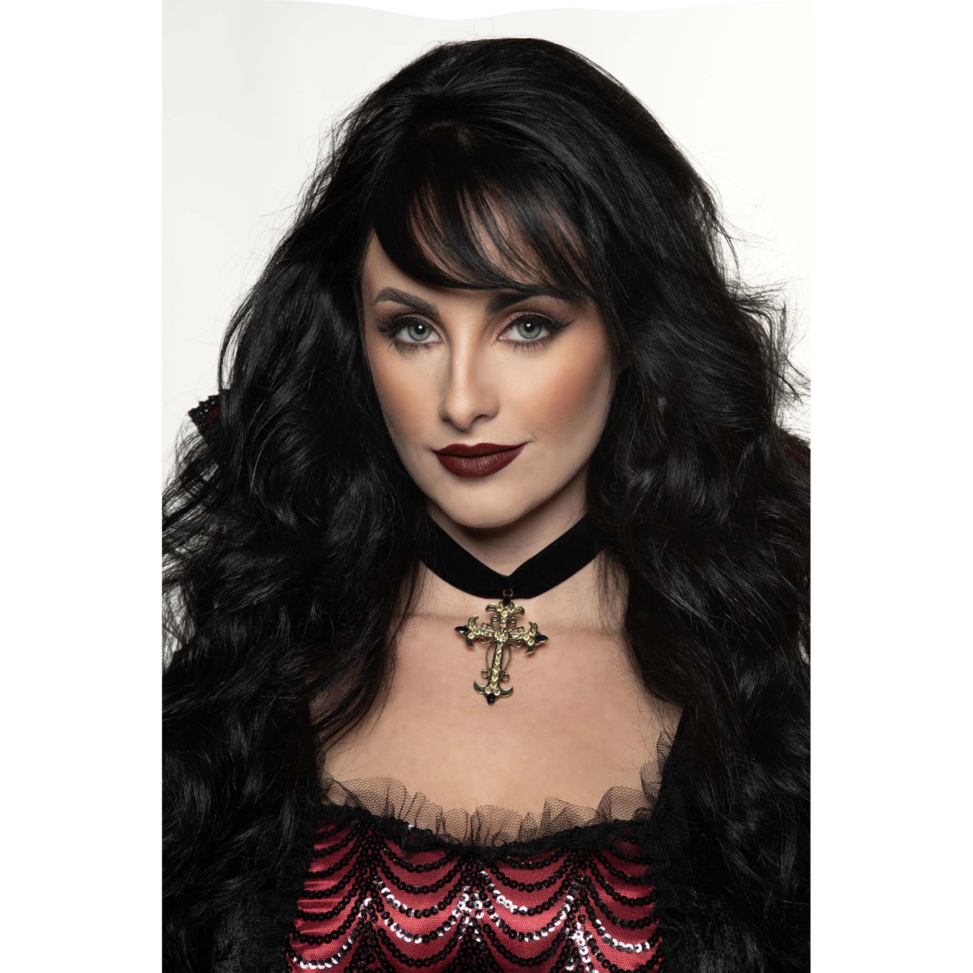 Vampire Cross Choker for Adults | Party Expert