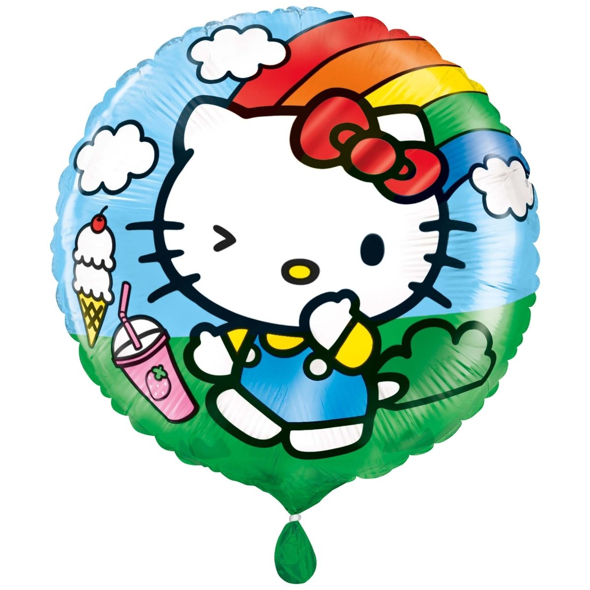 Hello Kitty Birthday Round Foil Balloon, 18 Inches | Party Supplies ...