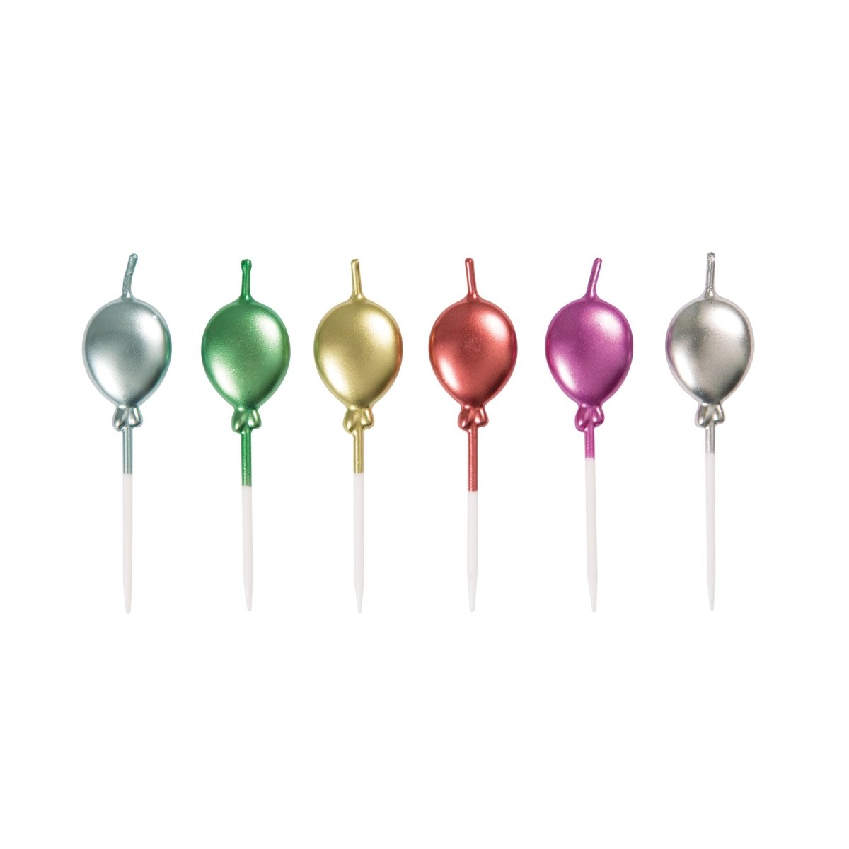 Smiley Face Shaped Candles, 6 Count | Party Expert