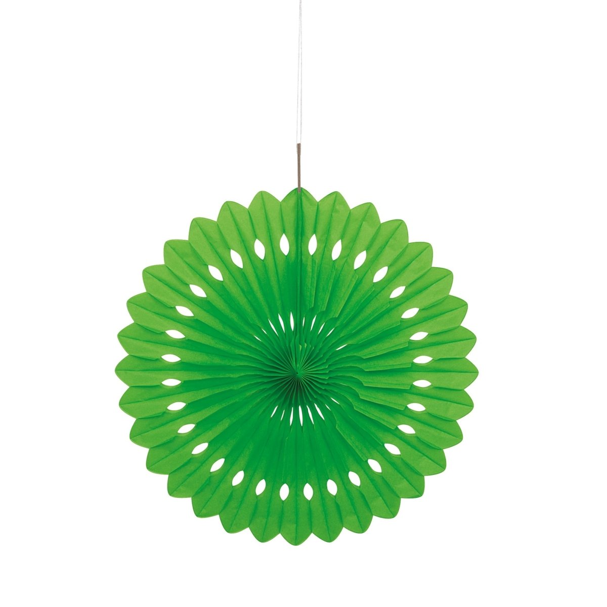 Kiwi Green Decorative Paper Fan, 16 Inches | Party Expert