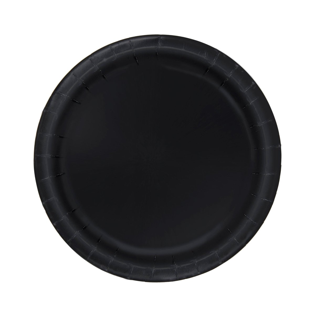 Black Small Round Dessert Paper Plates | Party Expert