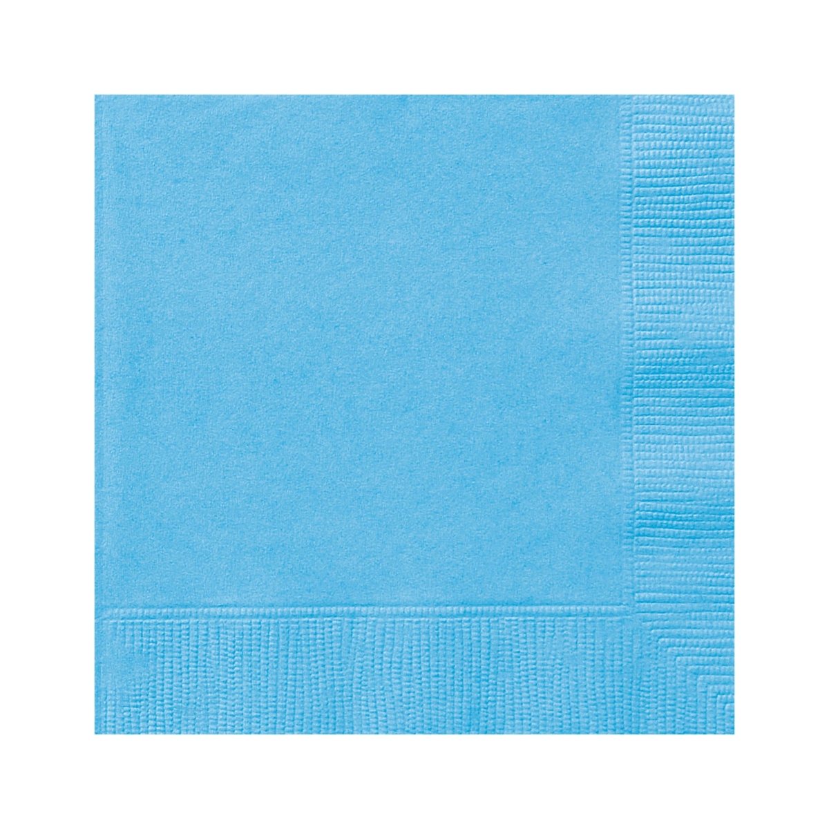 Light Blue Small Beverage Napkins, 20 Count | Party Expert