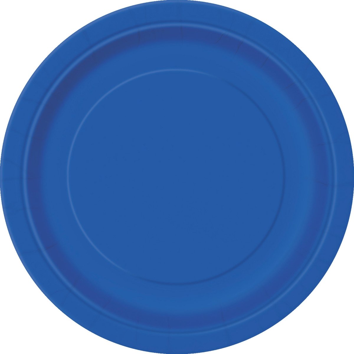 Royal Blue Large Round Lunch Paper Plates, 9 Inches | Party Expert